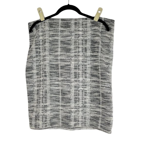 Max Studio | Skirts | Max Studio Skirt Womens Xl White Black Plaid ...